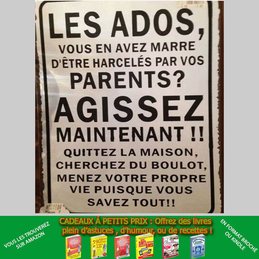 Les 30 blagues les plus drôles sur les ados - Ado Mode d'Emploi